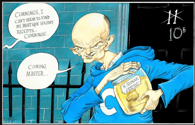 A selection of Dominic Cummings cartoons. - Opher's World